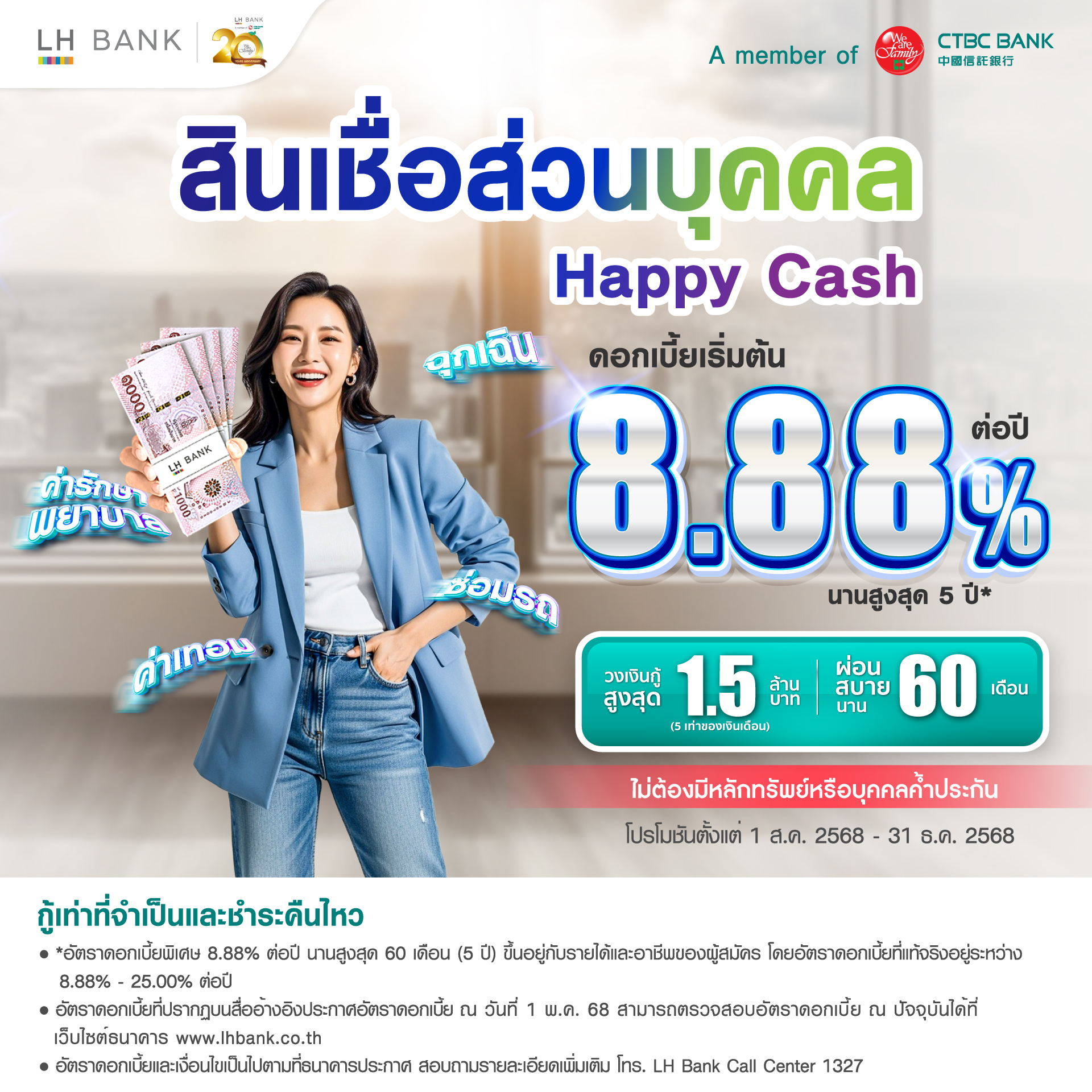 สินเชื่อส่วนบุคคล Happy Cash