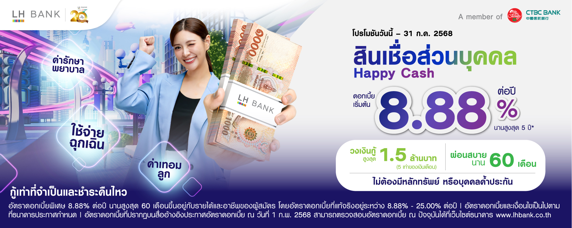 สินเชื่อส่วนบุคคล Happy Cash