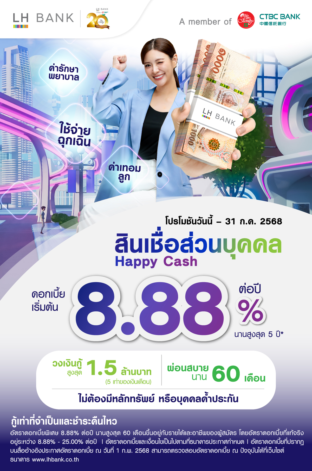 สินเชื่อส่วนบุคคล Happy Cash